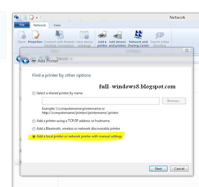 Tips And Trick Windows 8: How to add local printer or network printer ...