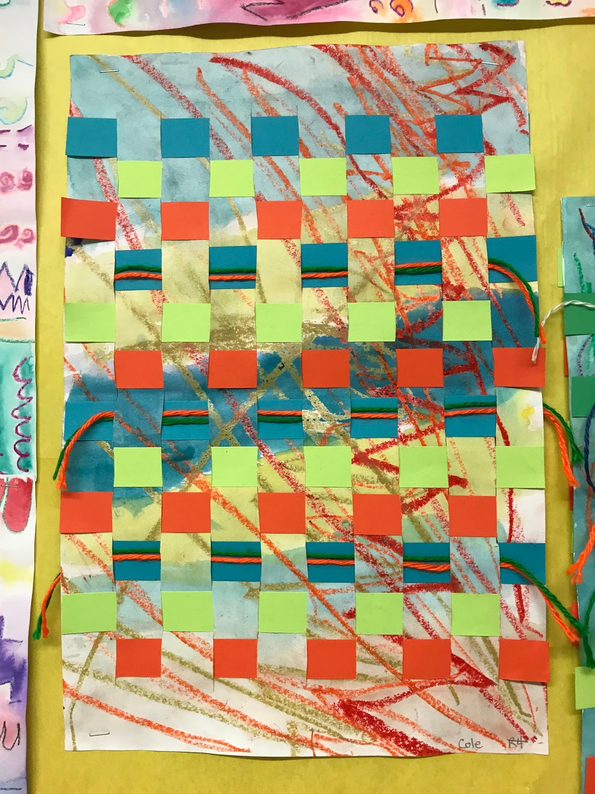 Harrington Art Class, Chelmsford: First Grade Line Exploration