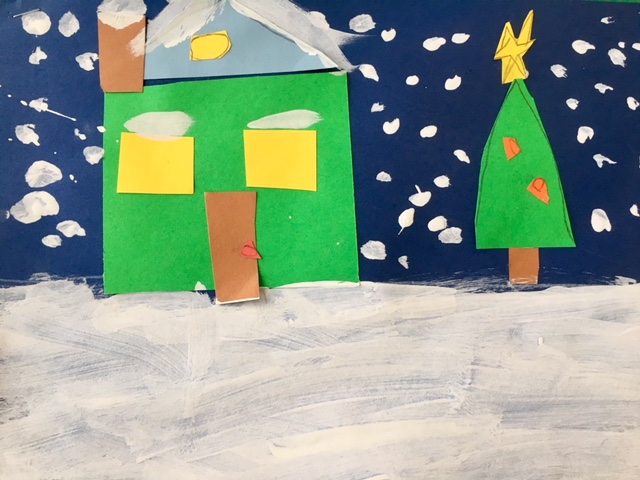 Art at Hosmer: Snowy Day Collages