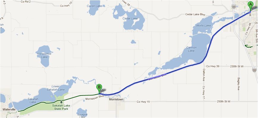 MN Bike Trail Navigator: Sakatah Singing Hills State Trail-Faribault to ...