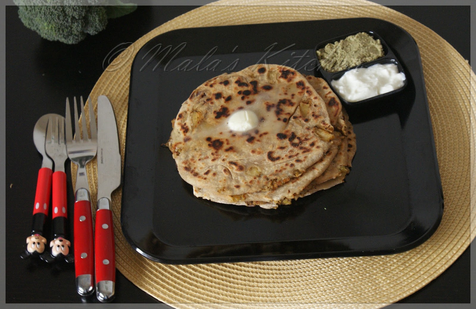 Broccoli Paratha - Malas-Kitchen