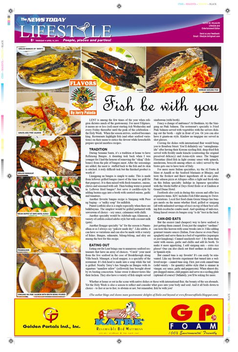 Eat's Holy Week: Fish be with you