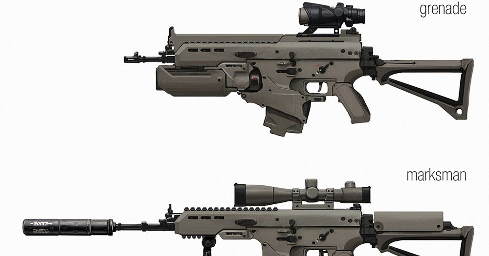 kischi's art: assault rifle concept