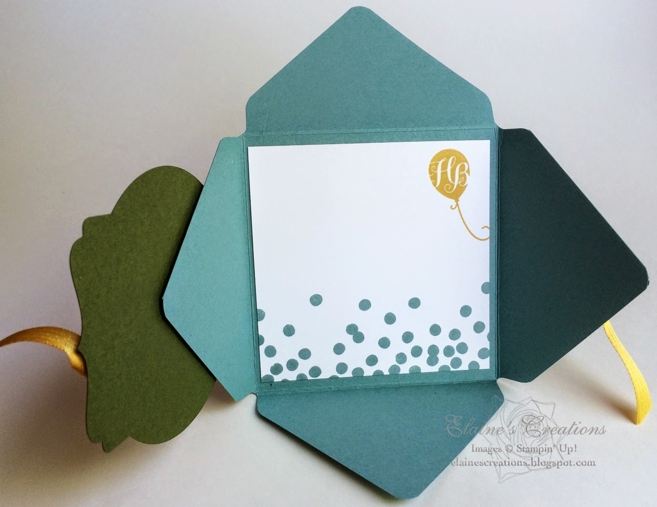 Elaine's Creations: Happy Birthday Envelope Card