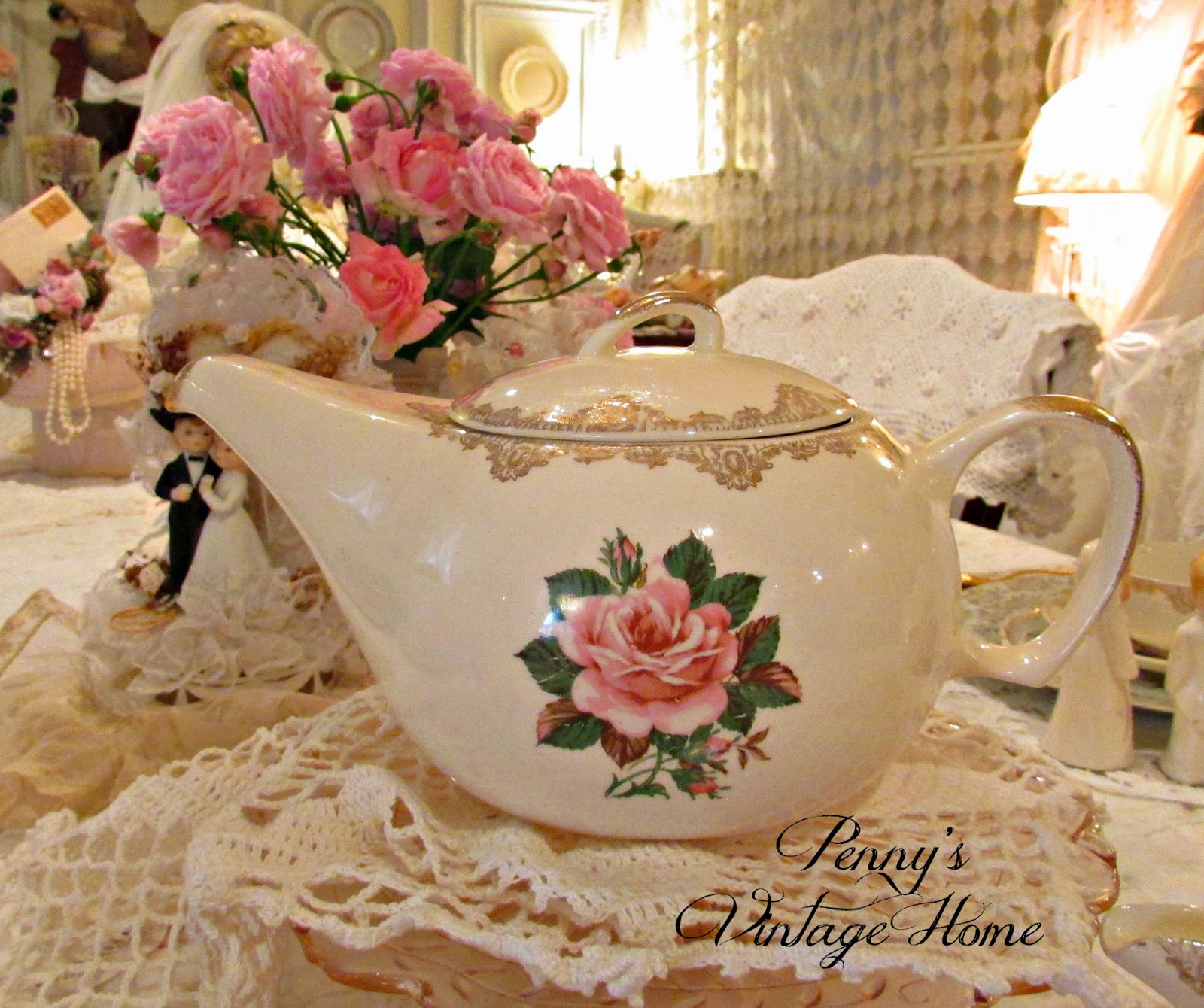 Penny's Vintage Home: Vintage American Rose Teaset