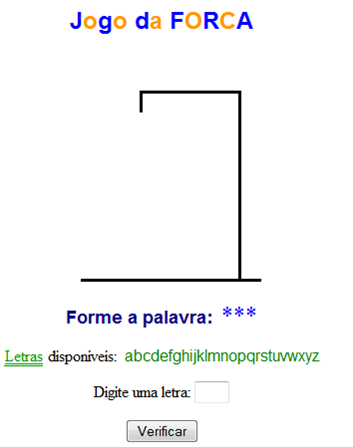 Espaço Matemático de Aprendizagem.: Jogo da forca