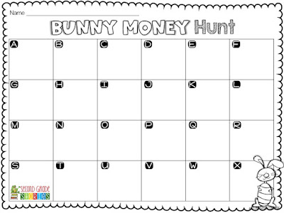 Easter Egg Money Hunt - Second Grade Stories