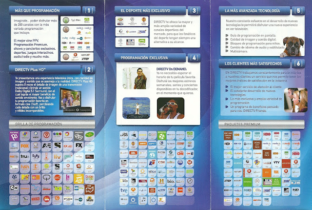 Folleto Directv - Agosto/Septiembre/Octubre 2011