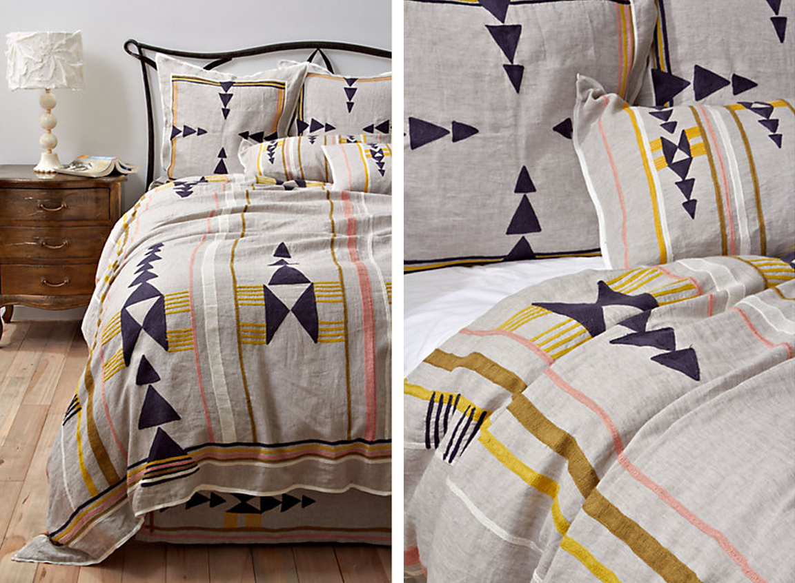 {BLACK. WHITE. YELLOW.}: Graphic Bedding