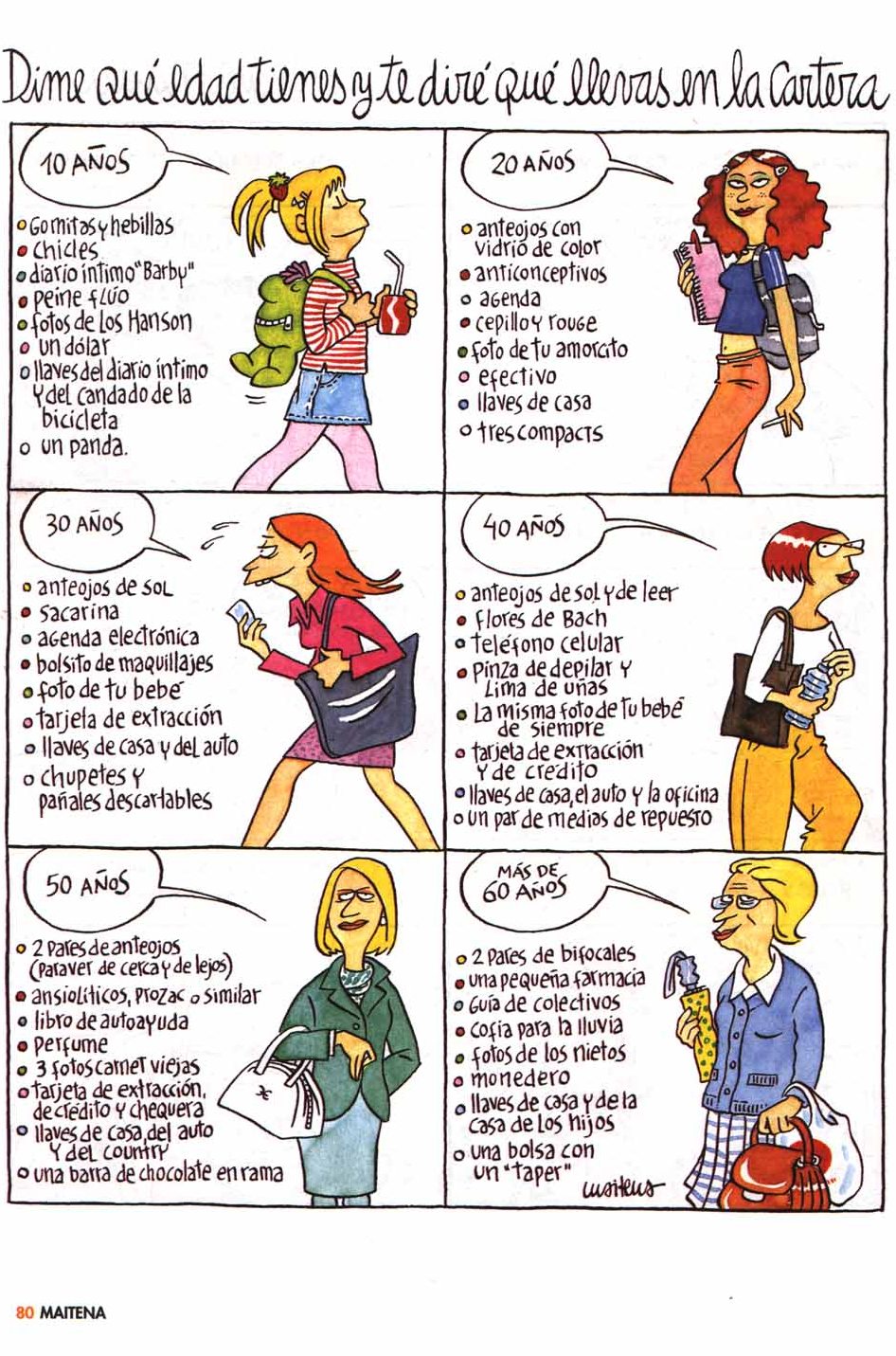 MUJERES SOLAS EN UN PUEBLO: MAITENA ... Dime que edad tienes y...