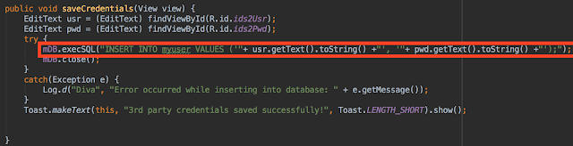 The Deadline: DIVA Android - 4.Insecure Data Storage – Part 2