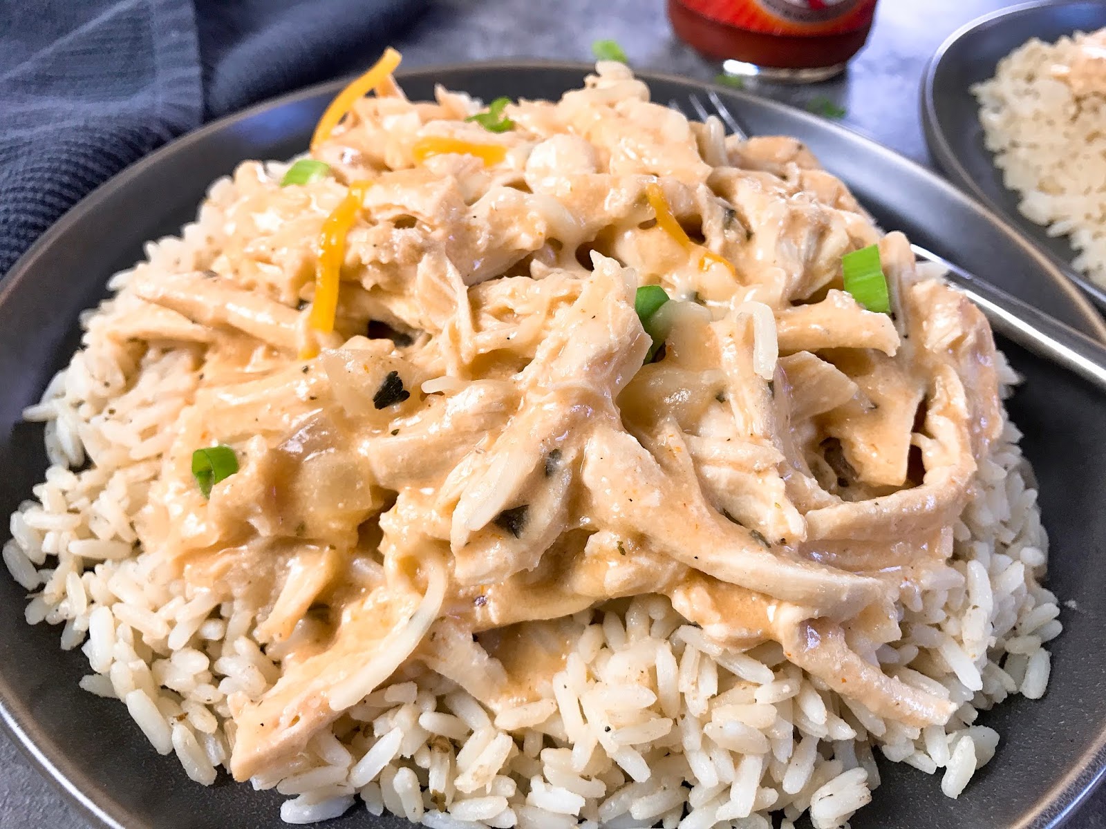 Cheesy Buffalo Chicken and Rice (gluten-free)