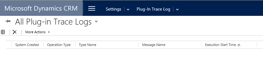 Dynamics 365 Customer Engagement: CRM 2015 Update 1 - Plugin Trace Log