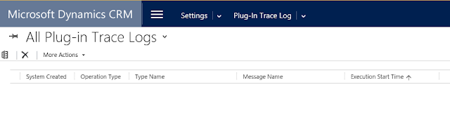 Dynamics 365 Customer Engagement: CRM 2015 Update 1 - Plugin Trace Log