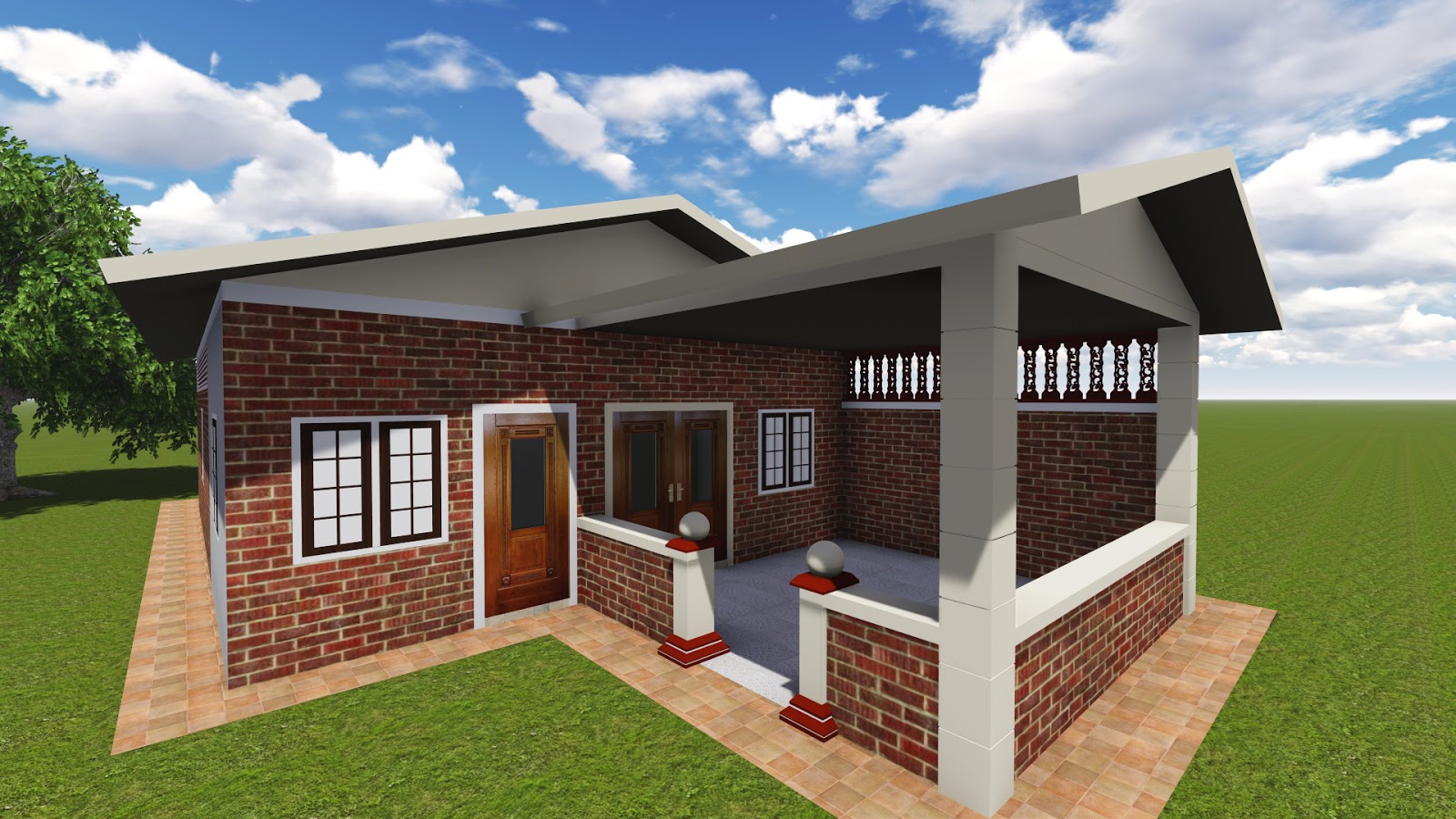 AMPTECH interior design : RUMAH BATA MERAH