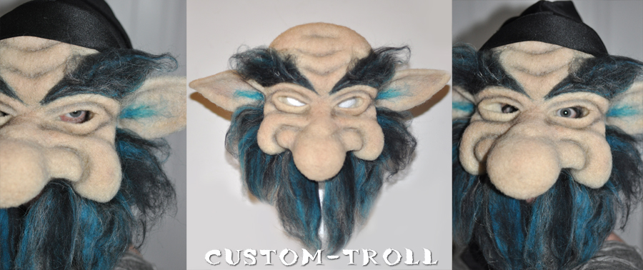 SoulFibre Studio: Custom Art Mask Halloween Classic Troll