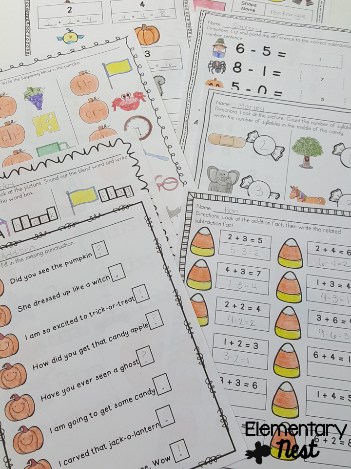 Primary October Resources and a FREEBIE | Second Grade Nest | Bloglovin’