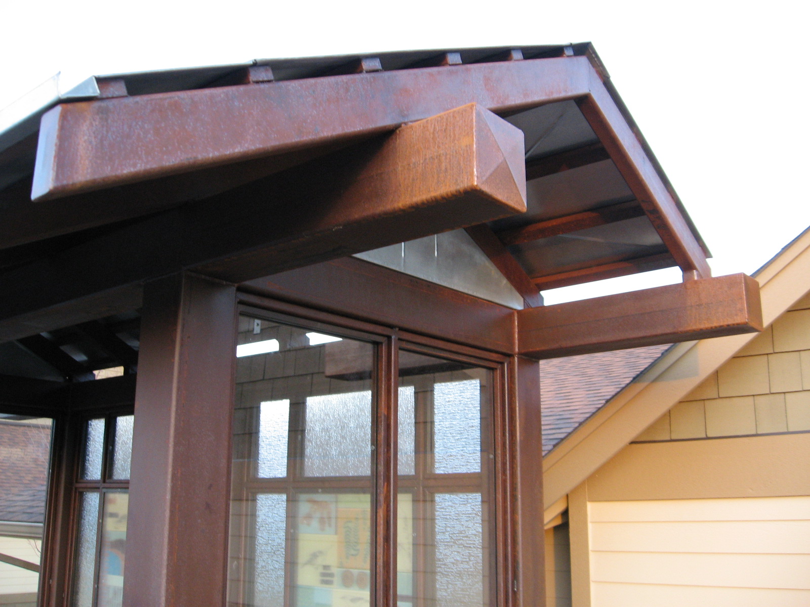 HEAVY METAL WORKS: Metal Bus Stop Shelter - Island Tranist - Coupville