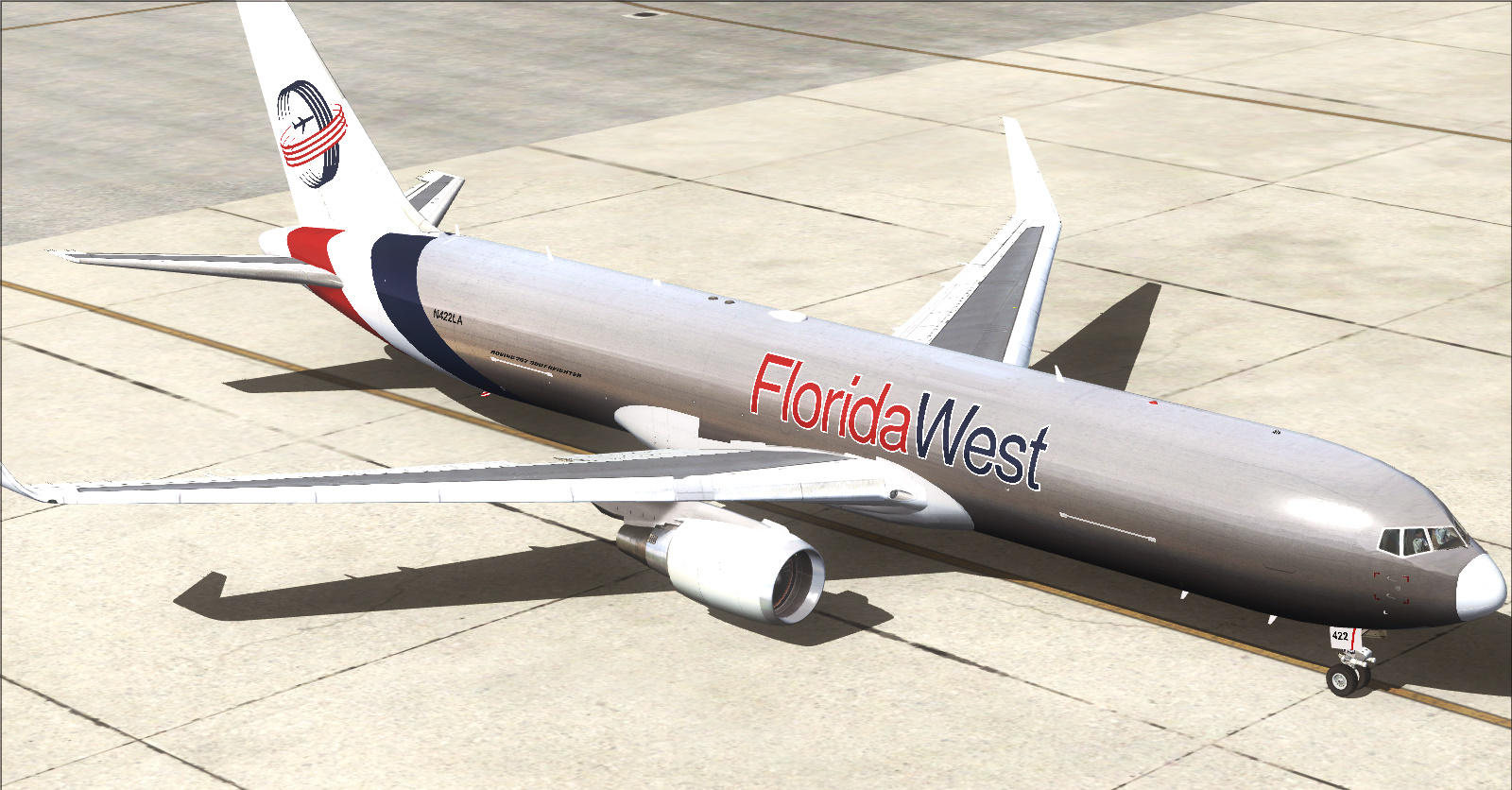 [FS2004/FSX] Level-D Boeing 767-300 Freighter Florida West Intl Airways ...