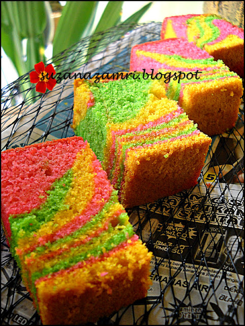 ..Cooking with soul.....: KEK MARBLE RAINBOW