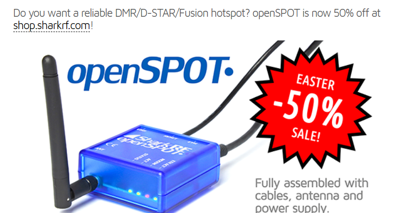 SharkRF openSPOT Tutorial hELP: SharkRF OpenSPOT SALE 50 off
