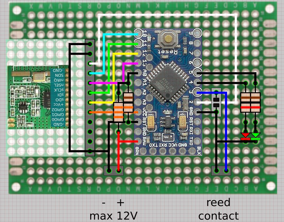 Wind speed meter ESP12 Si4432 Thingspeak: Arduino Windspeed anemometer ESP12 Si4432 NRF24L01