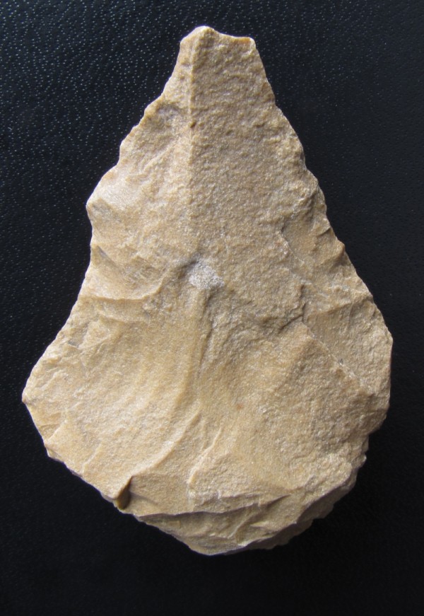 Archaeology of Portable Rock Art: Flint figure stone just found at the ...