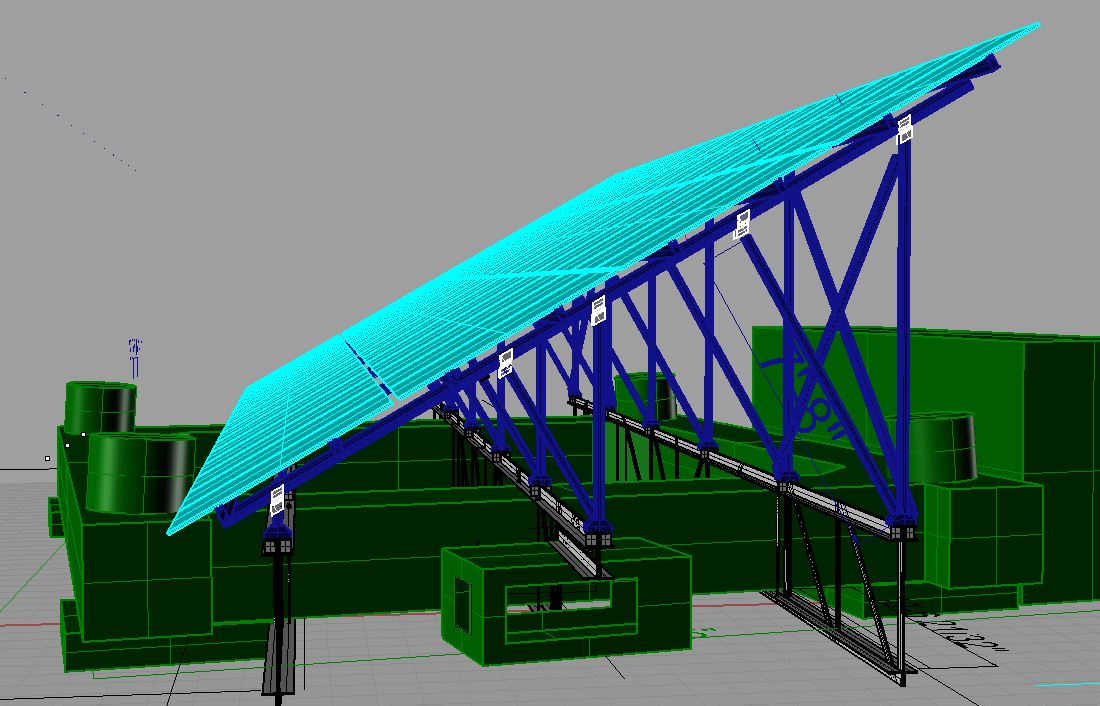 Solar Array support frame - A Degree of Freedom