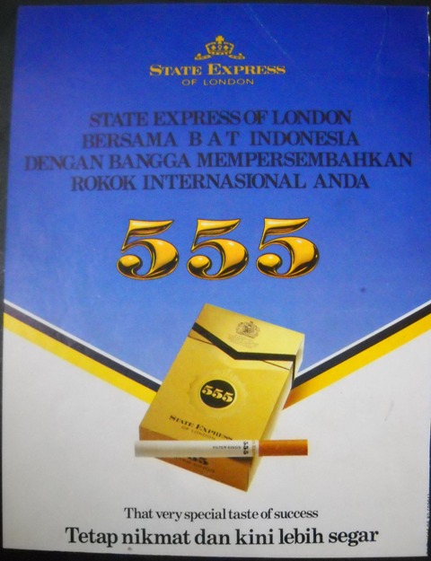 IKA14- Iklan Djadoel Rokok 555 ( 6 Lembar ) | Barang Antik Klasik