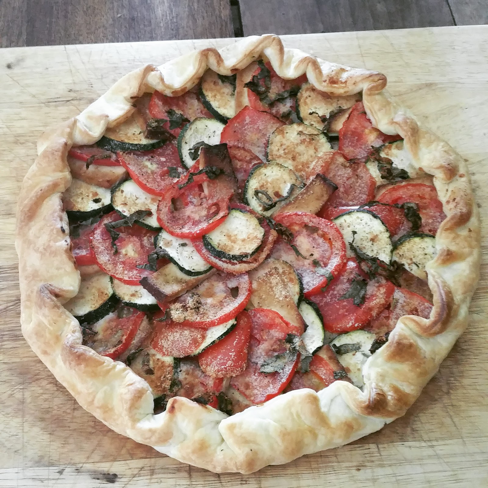 Menus Végétaliens Tarte à La Tomate Et Courgette