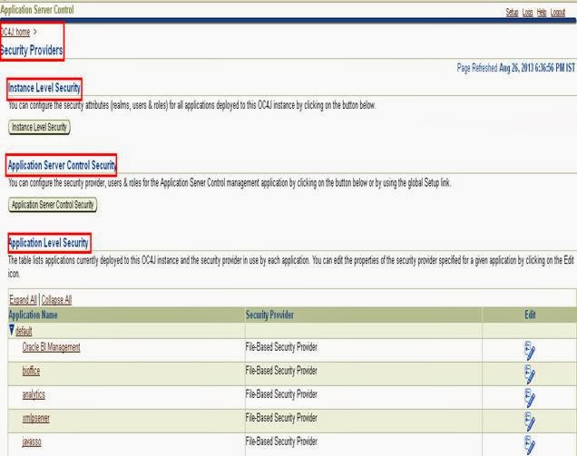 Obiee Oracle Enterprise Manager Oem And Console In Obiee 10g
