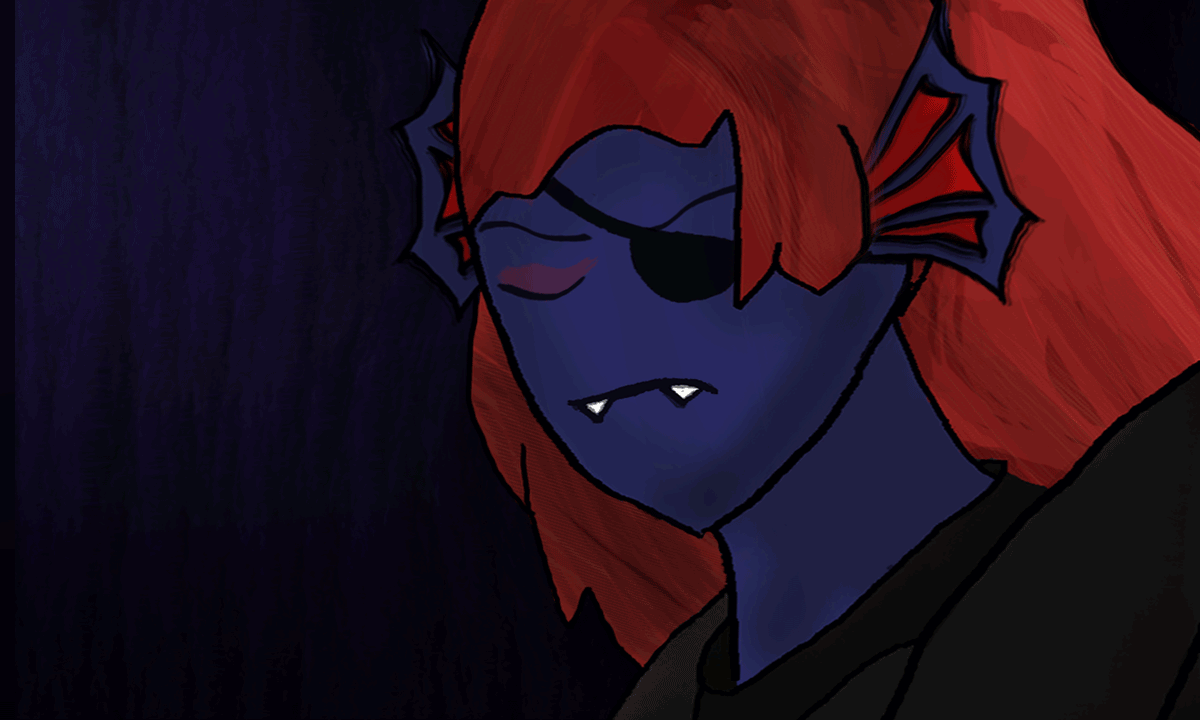 After We Fall: Fan Art: S-somehow, with just one hit... [Undyne]