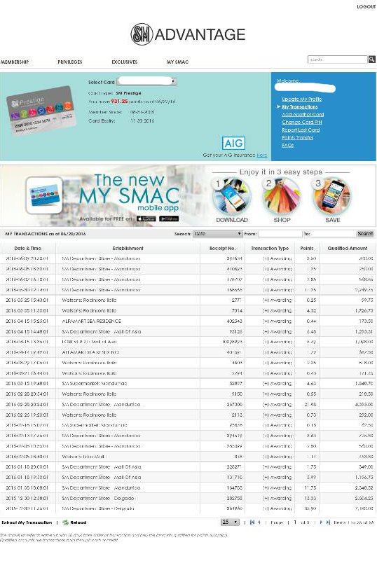 Rampa De Gala: Extra 25 Bonus Points on Your SM Advantage Card