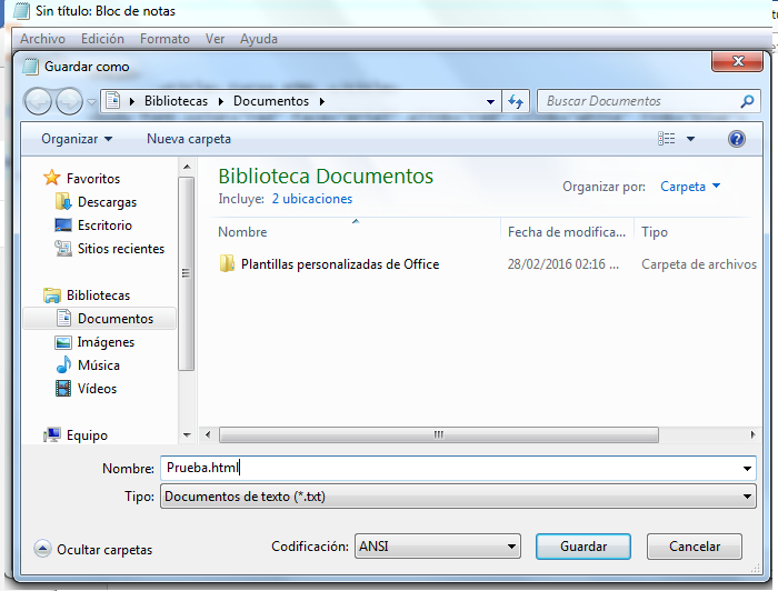 Estructuración de básica de HTML: Estructura básica de HTML