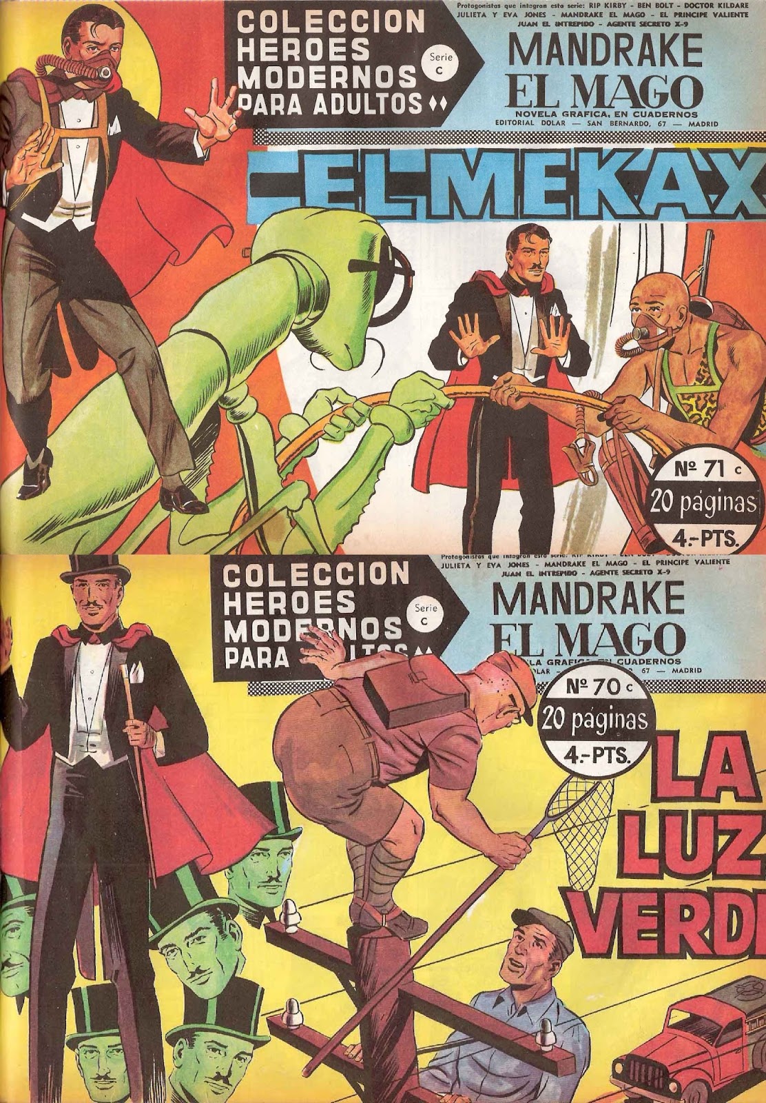 Aquellos inolvidables tebeos...: Mandrake el Mago por Mapanare: D121 ...