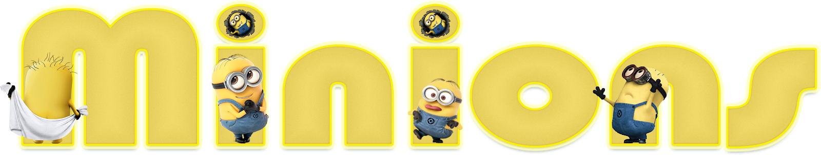 Alfabeto Decorativo: Alfabeto - Minions 8 - PNG - Letras - Maiúsculas ...
