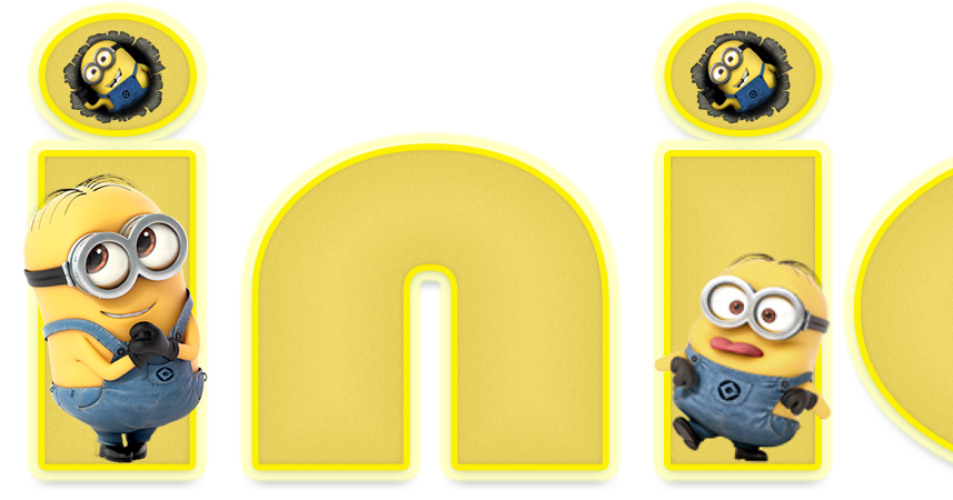 Alfabeto Decorativo: Alfabeto - Minions 8 - PNG - Letras - Maiúsculas ...