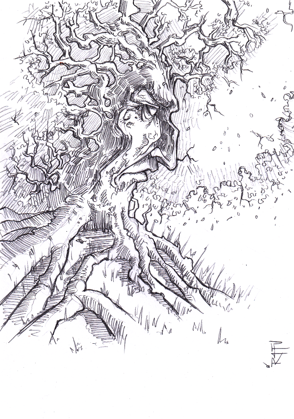 The Art of RAFU: 9 Illustrations of Ents - Lord of the Rings