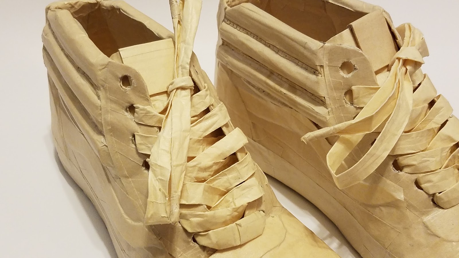 Rae Hull - 3D Art: Masking Tape Shoes