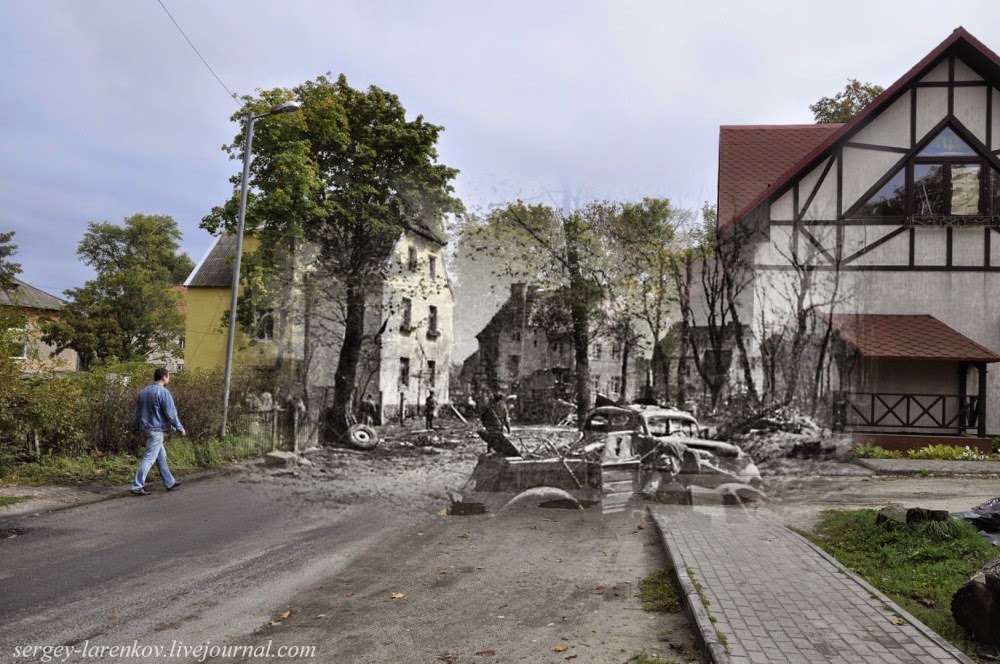 13 Ghostly Photos of Kaliningrad Looked Both in World War II and 2013 ...