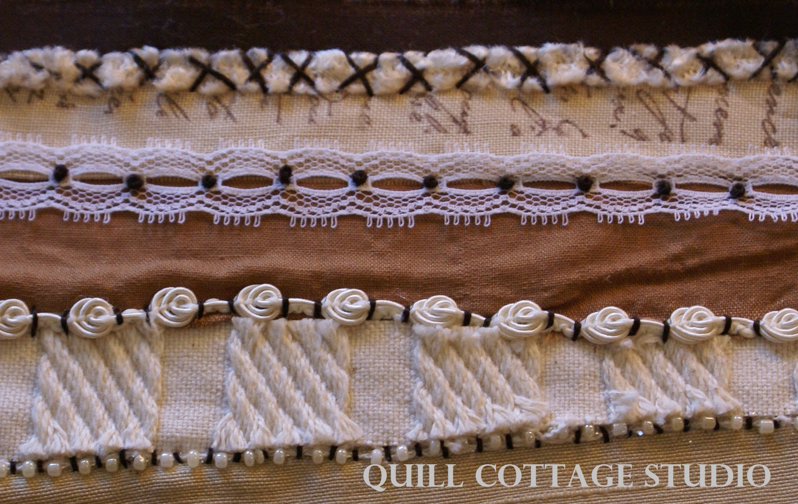 ROMANTIC CRAZY QUILT CUFF CLASS: LESSON 2 ADDING LAYERS AND TEXTURES...