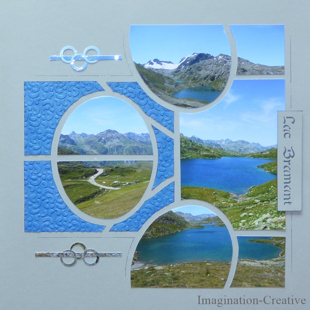 Scrap & Imagination Créative...: Le Gabarit Aqua pour ce magnifique lac