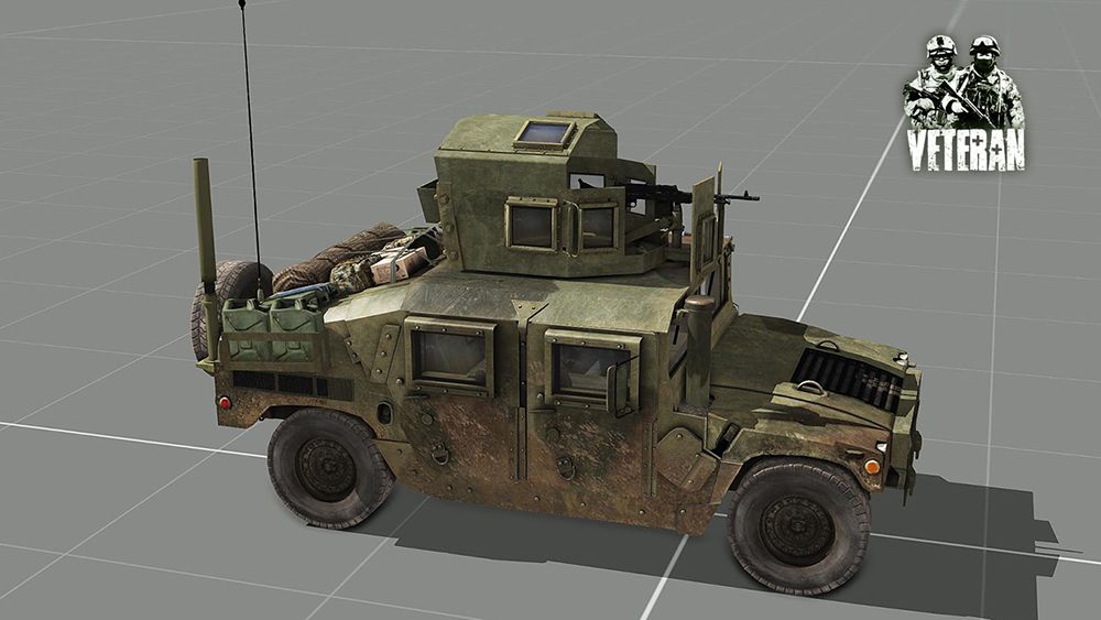 現代戦を再現の Arma 3 用 Veteran MOD で新仕様の HMMWV を作製中 | 弱者の日記^^ - Arma 3 MODとアドオン紹介