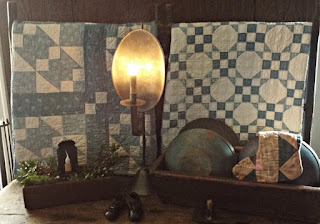 Teresa's Primitive Treasures: Love of Old Blue Quilts