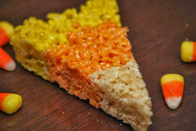 My story in recipes: Candy Corn Rice Crispy Treats