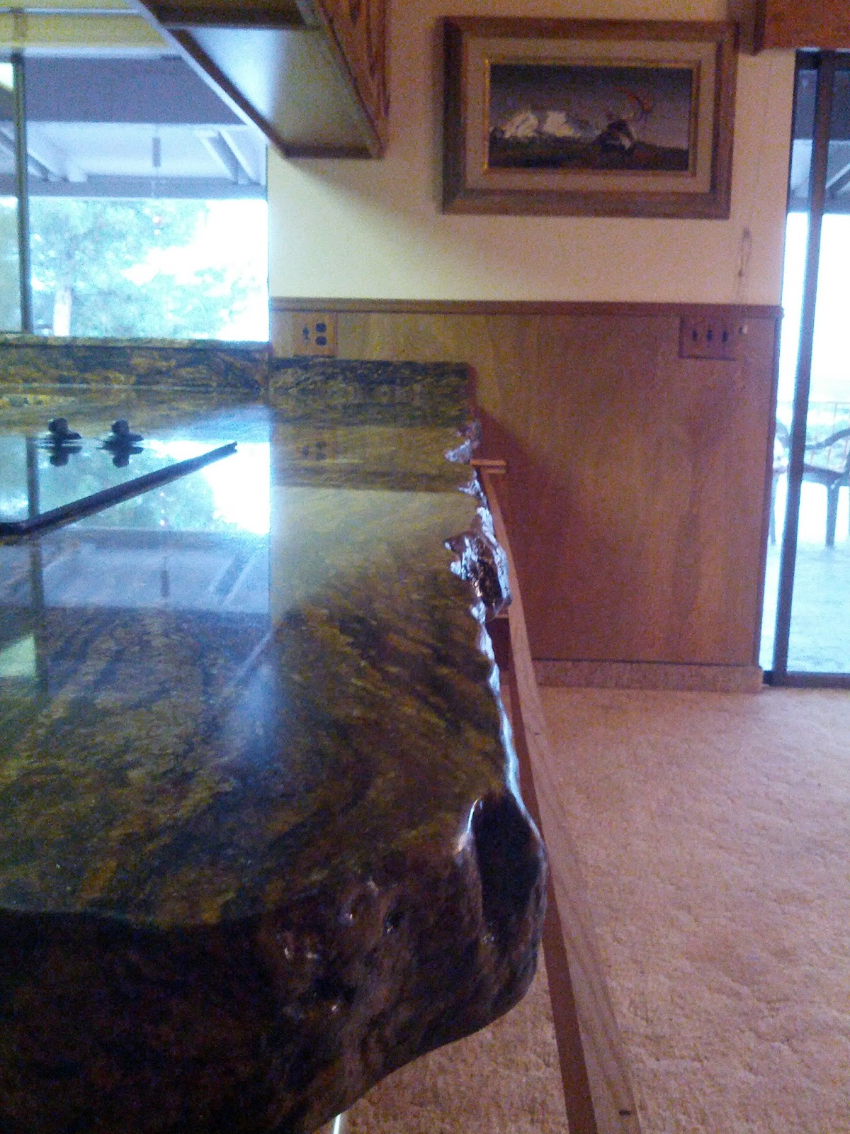 Stone Solutions Granite: Rustic Chiseled Edge Blue Storm Granite