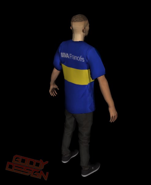 GtaEstiloAlPiso: Skin Remera de Boca By Lucho