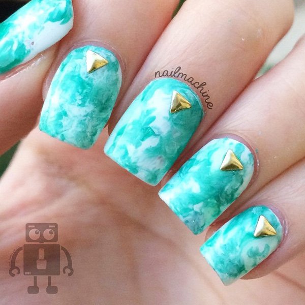 20+ Inspiring Green Nail Art Ideas