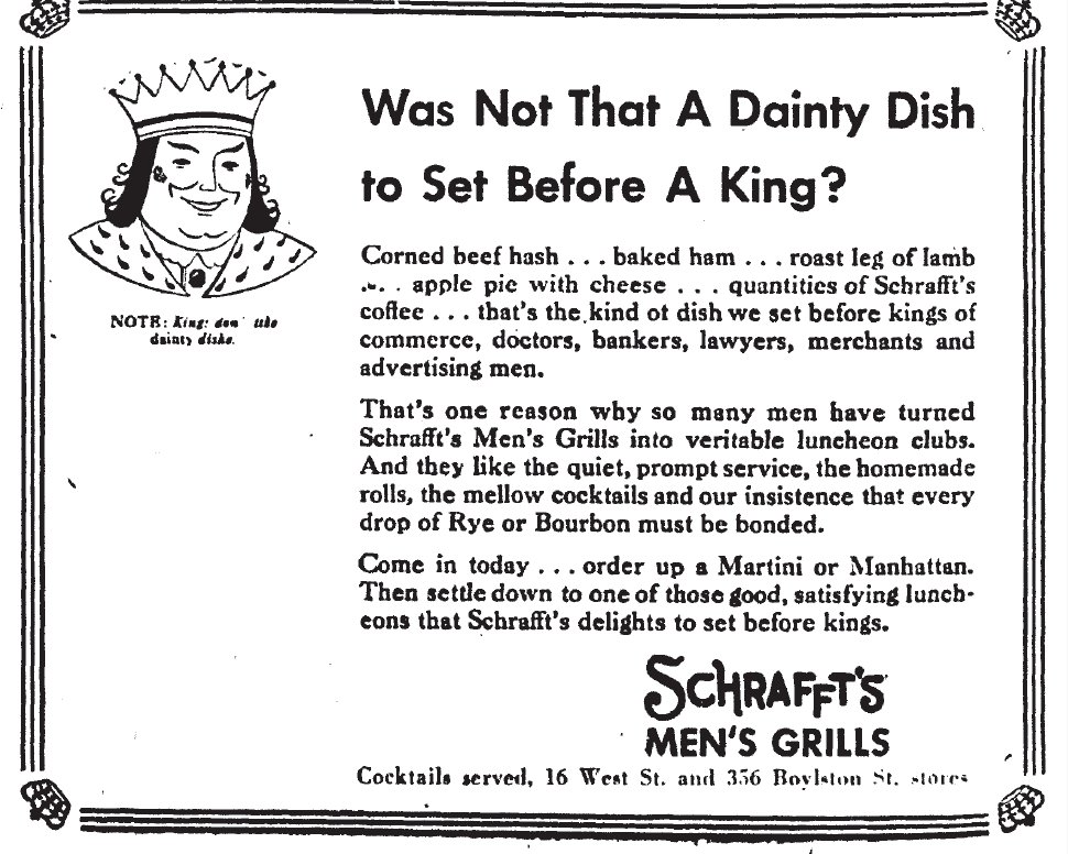 Shopping Days In Retro Boston: Retro Lunch at Schrafft's in Boston ...