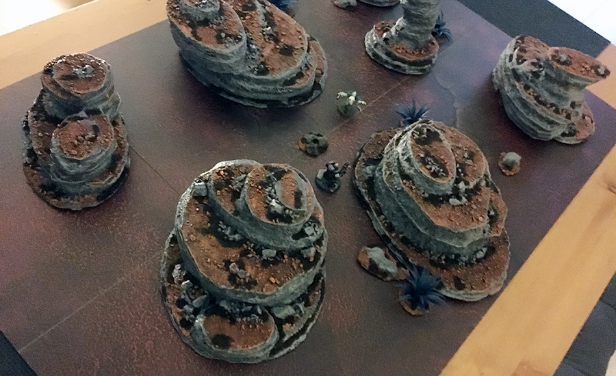 Sword of templar: Wargaming table - Kill Zone Death World - basic setup